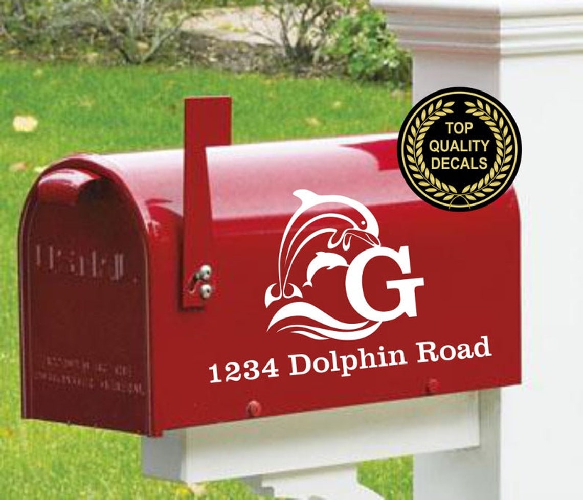 Mailbox Decal Mailbox Decals Monogram Mailbox Decal Mailbox | Etsy