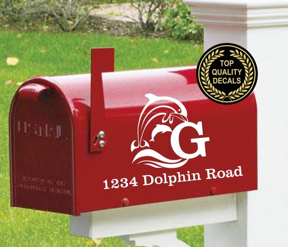 Mailbox Decal Mailbox Decals Monogram Mailbox Decal Mailbox | Etsy