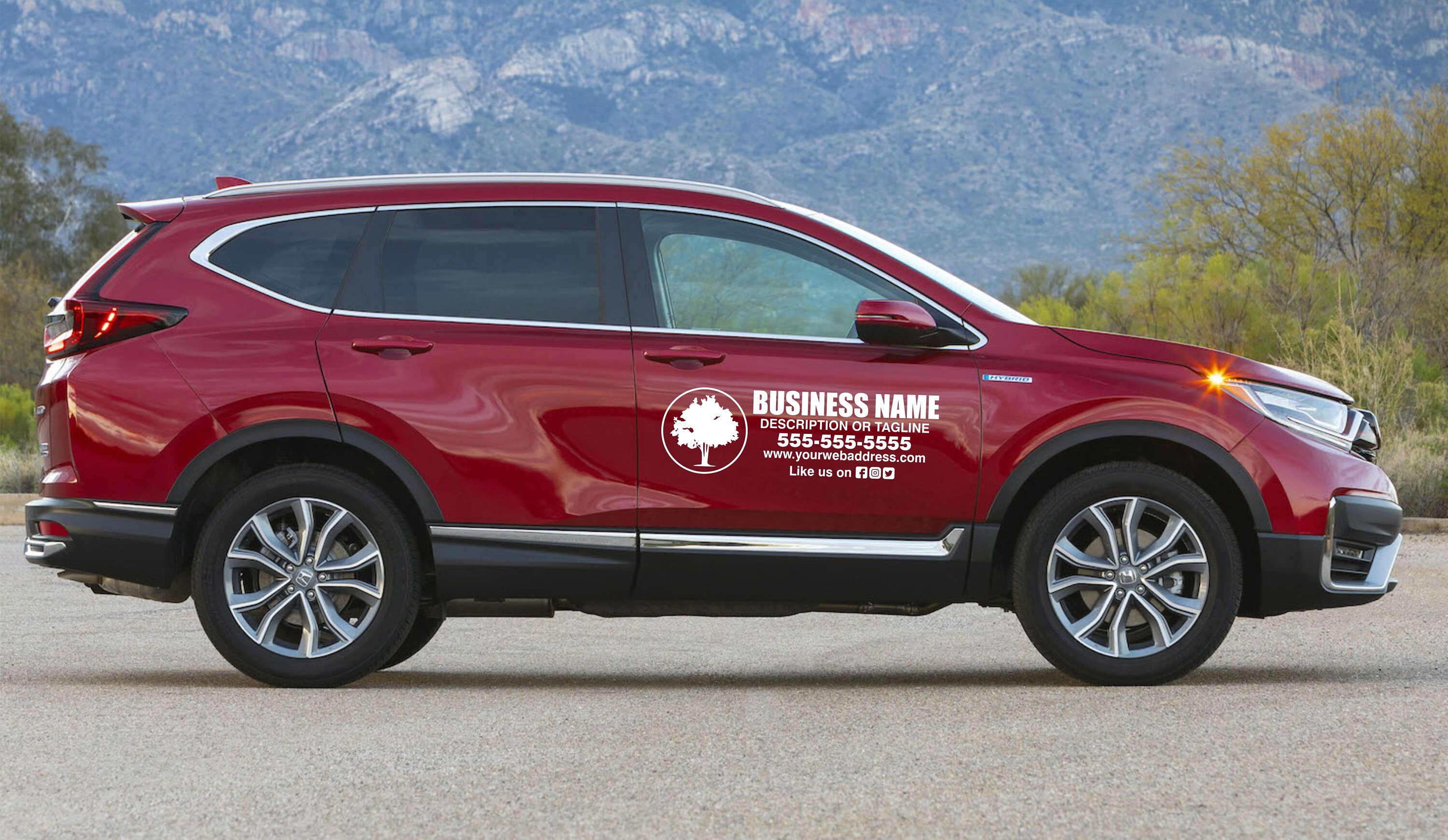 Custom Business Name Decal, Car Door Decal, Custom Decal With Business ...