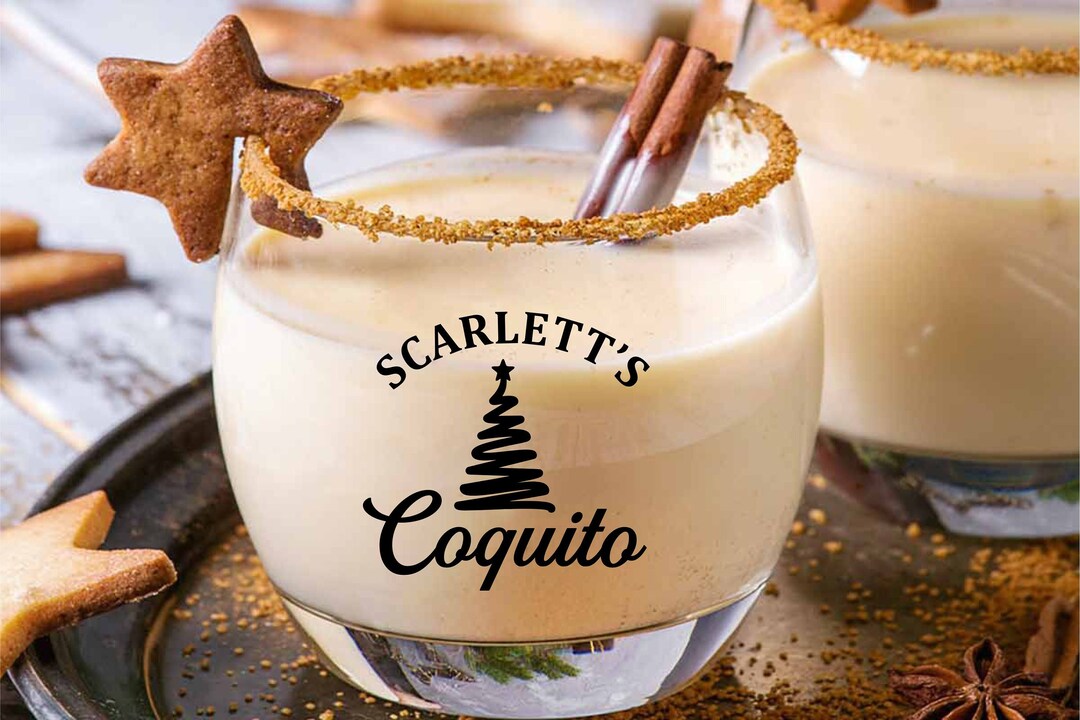 Custom Coquito Decal, Coquito Label, Sticker Para Botella De Coquito ...