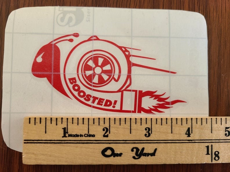 Turbo Snail Decal Turbocharged Car Decal Snail Boost Decal | Etsy