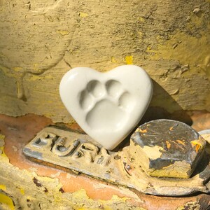 Paw Print Heart, Heart Prints, Pet Loss, Memorial Gift, Sympathy Gift ...