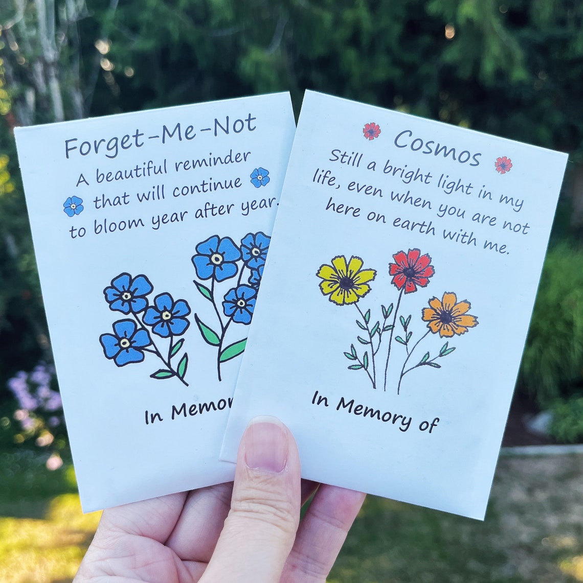 Memorial Seed Packets - Etsy