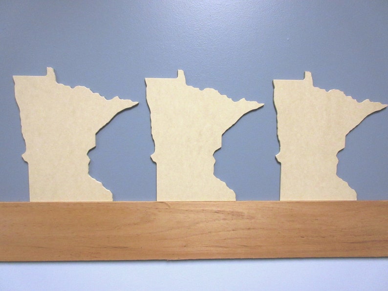 Minnesota State Cutouts 3 Pack 1/4'' MDF | Etsy