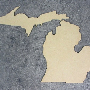 Michigan State Cutouts - 3 Pack - 1/4'' MDF - Etsy