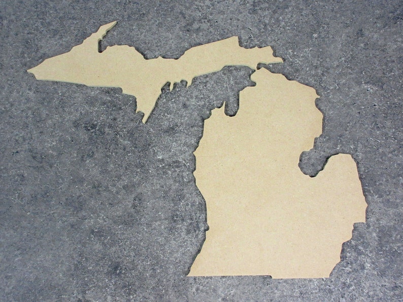 Michigan State Cutouts - 3 Pack - 1/4'' MDF - Etsy