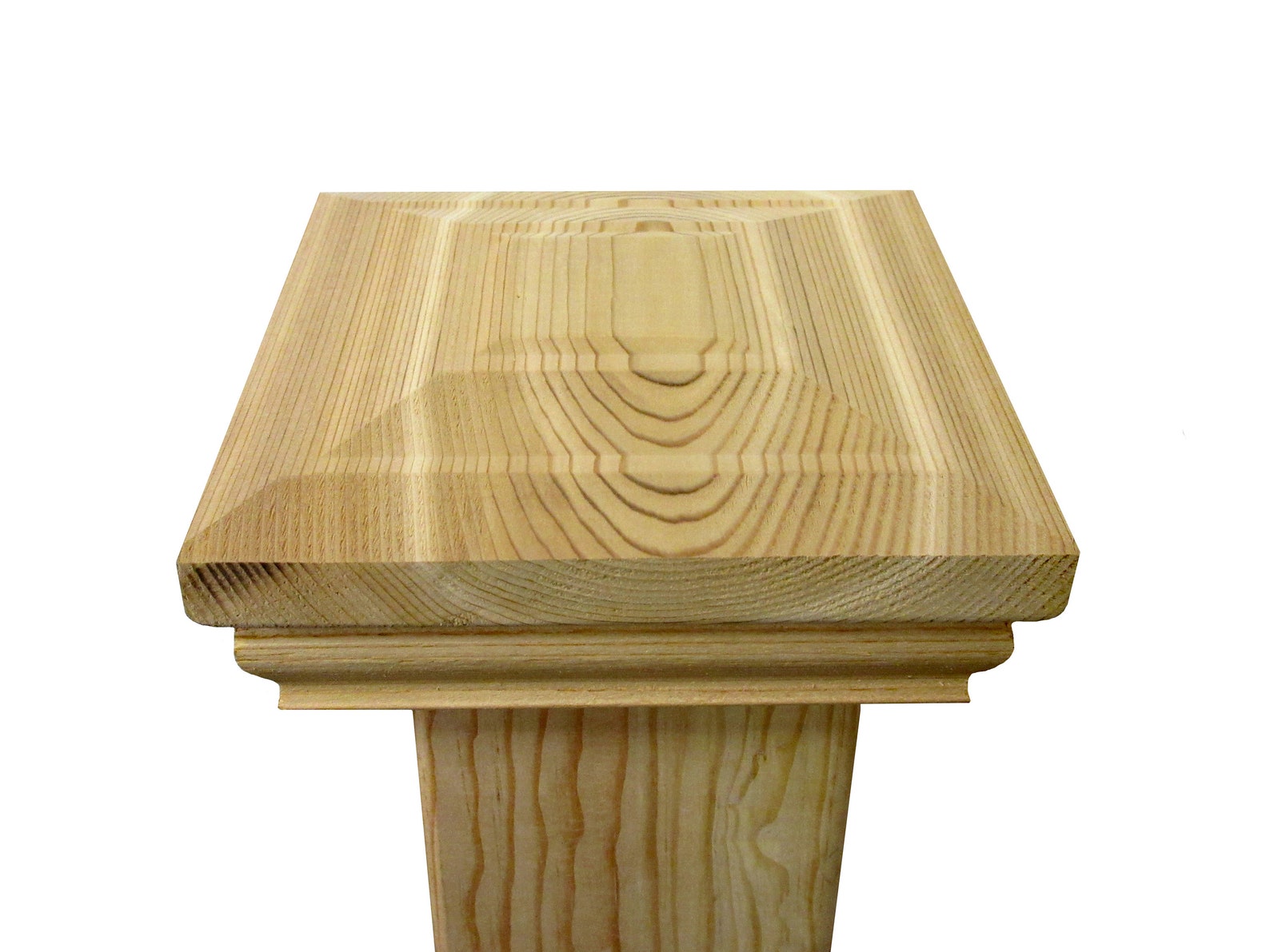 4in X 4in Step-in Flat Top Cedar Post Cap - Etsy