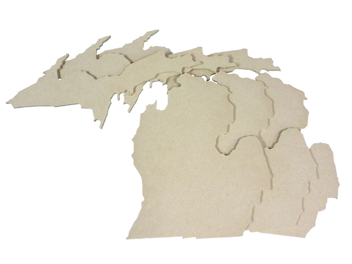 Michigan State Cutouts 3 Pack 1/4'' MDF - Etsy Singapore