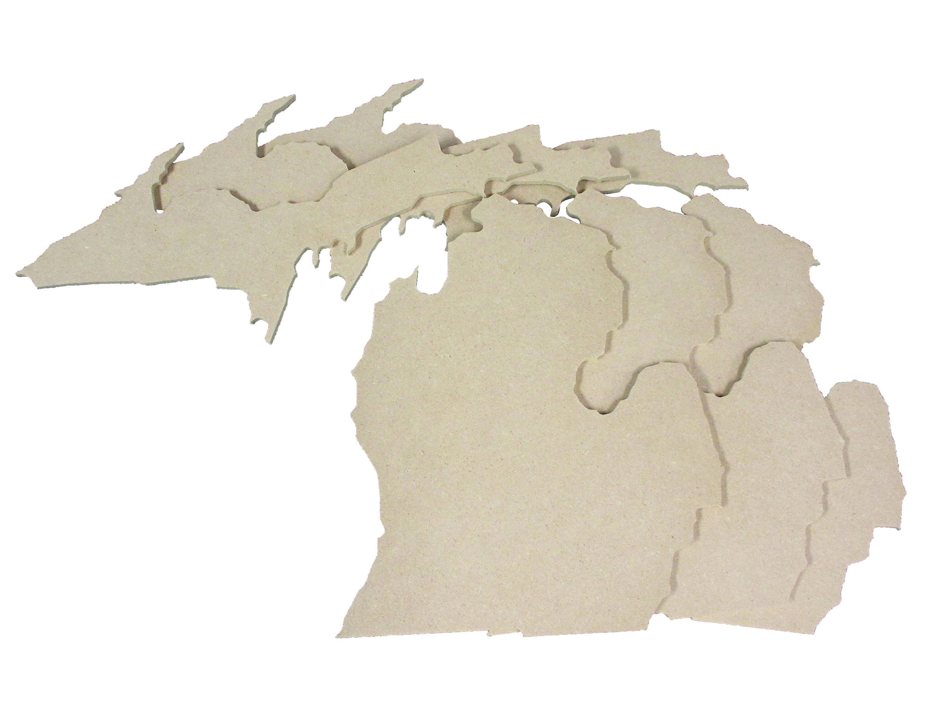 Michigan State Cutouts 3 Pack 1/4'' MDF - Etsy Singapore