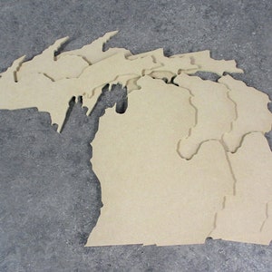 Michigan State Cutouts - 3 Pack - 1/4'' MDF - Etsy