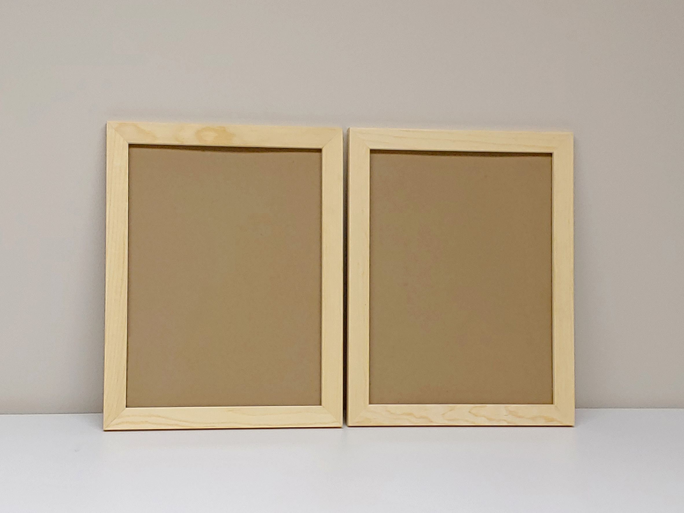 Flat Picture Frame 1 1/4 Wide Frame Unfinished | Etsy