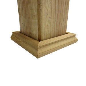 4in X 4in Cedar Post Base Trim - 1'' Tall - Etsy