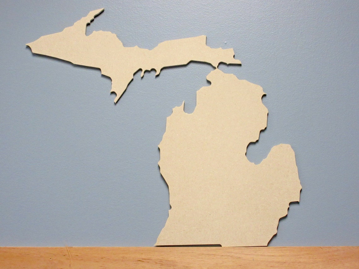 Michigan State Cutouts 3 Pack 1/4'' MDF - Etsy Singapore