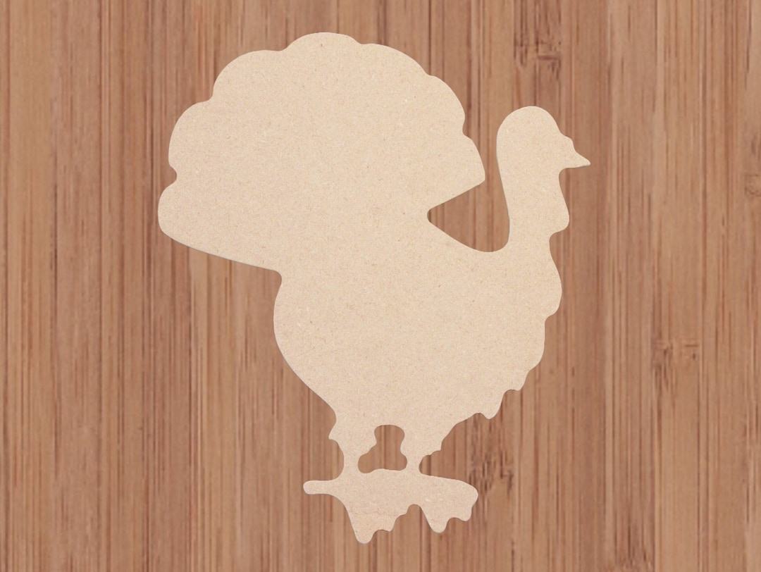 Thanksgiving Turkey Cutout Turkey Cutout Thanksgiving Turkey DIY 1/4 ...