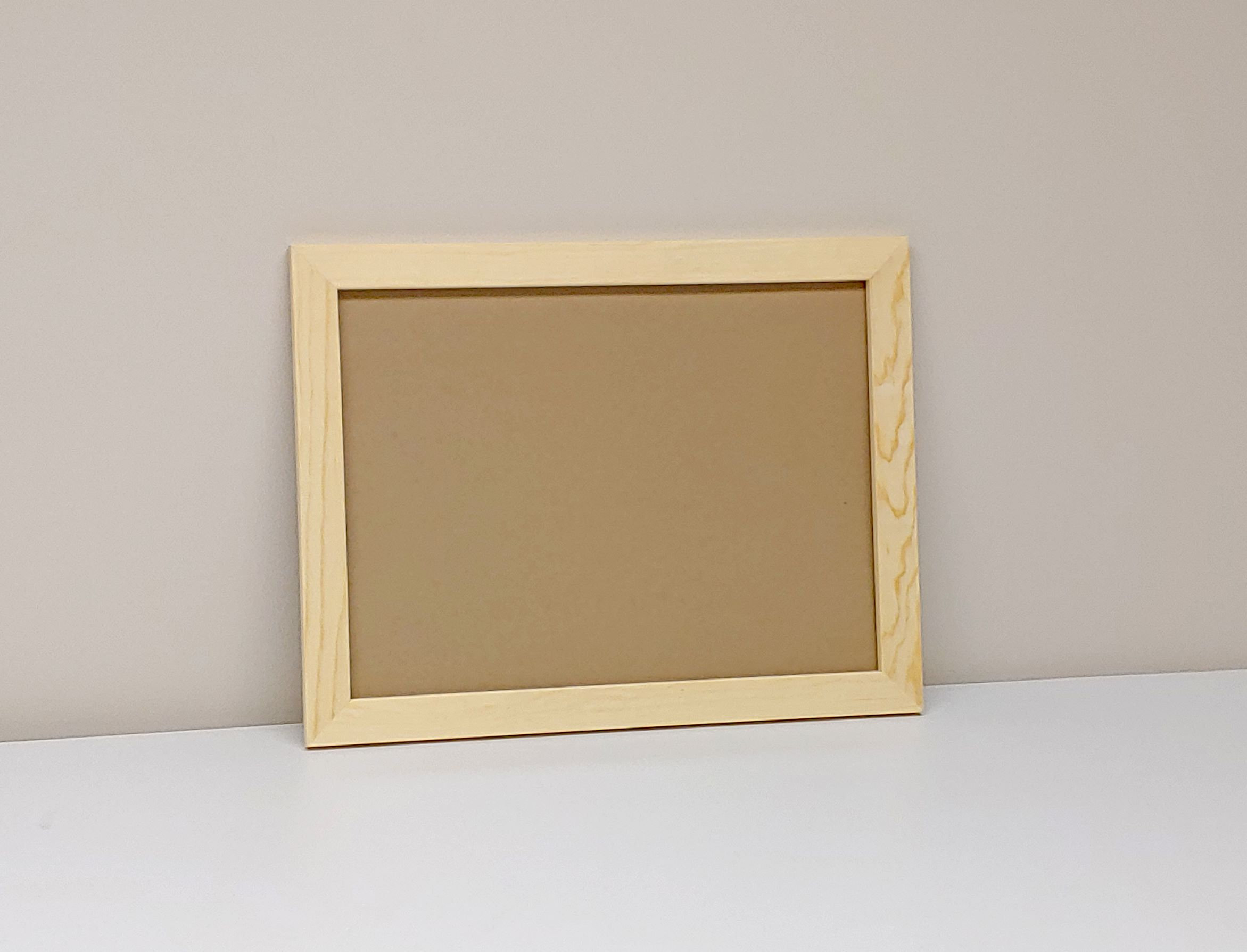 Flat Picture Frame 1 1/4 Wide Frame Unfinished | Etsy