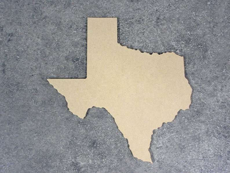 Texas State Cutouts 3 Pack 1/4'' MDF - Etsy