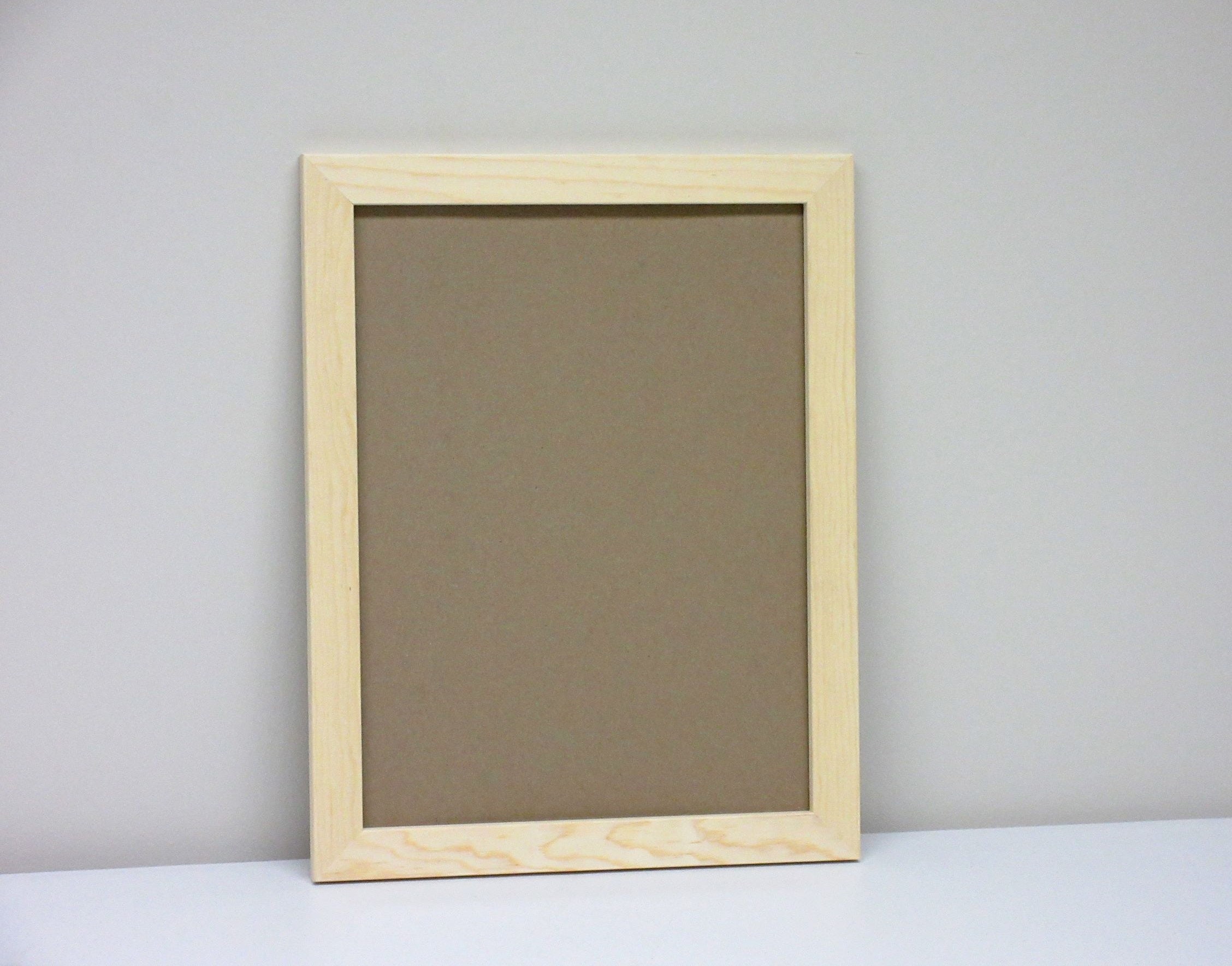 Flat Picture Frame 1 1/4 Wide Frame Unfinished | Etsy