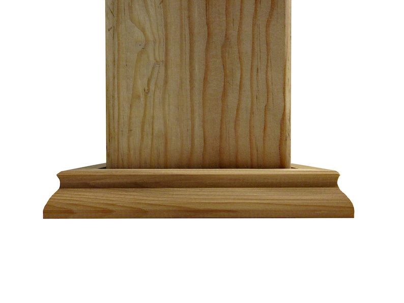 4in X 4in Cedar Post Base Trim - 3/4'' Tall - Etsy