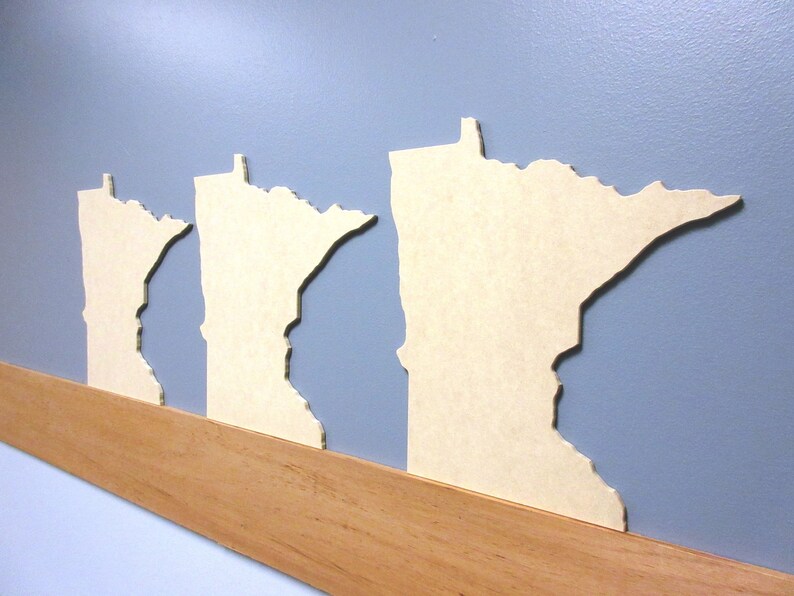 Minnesota State Cutouts - 3 Pack - 1/4'' MDF - Etsy