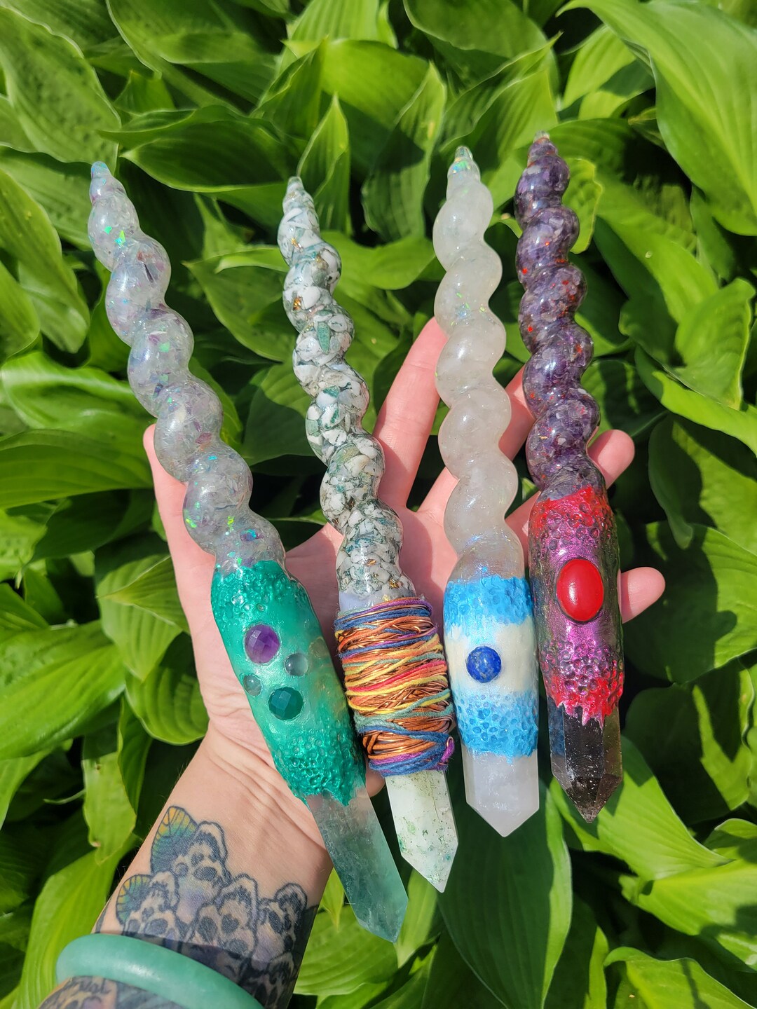 Clay Wands Clay Athame Polymer Clay Magic Wand OOAK Polymer Clay Wand ...