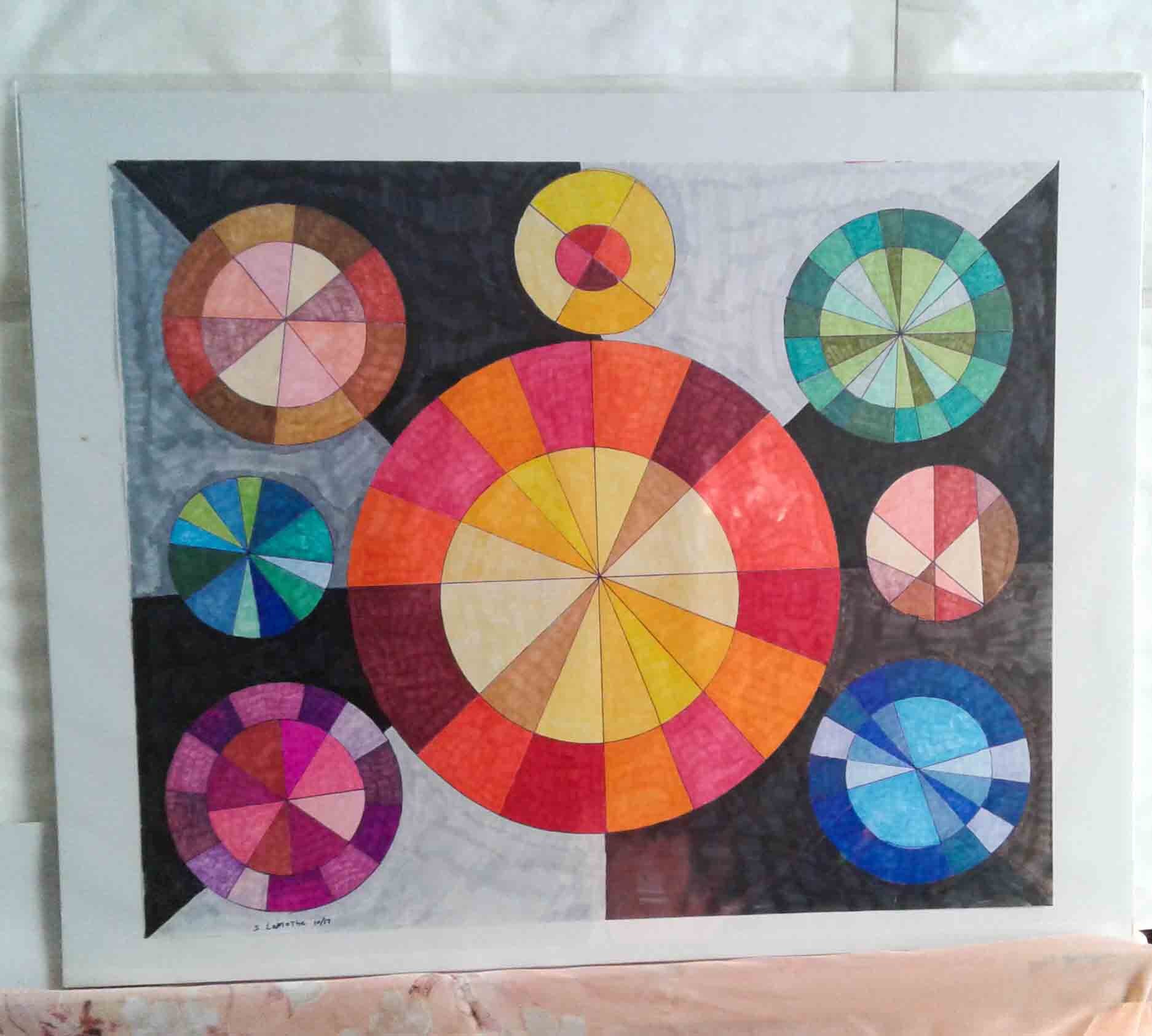 Stellar Abstract Geometric Circle Art | Etsy