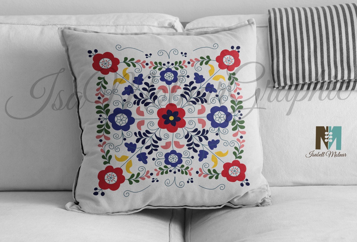 Instant Download, Hungarian Matyo Pattern, Color Bundle, Folk Art ...