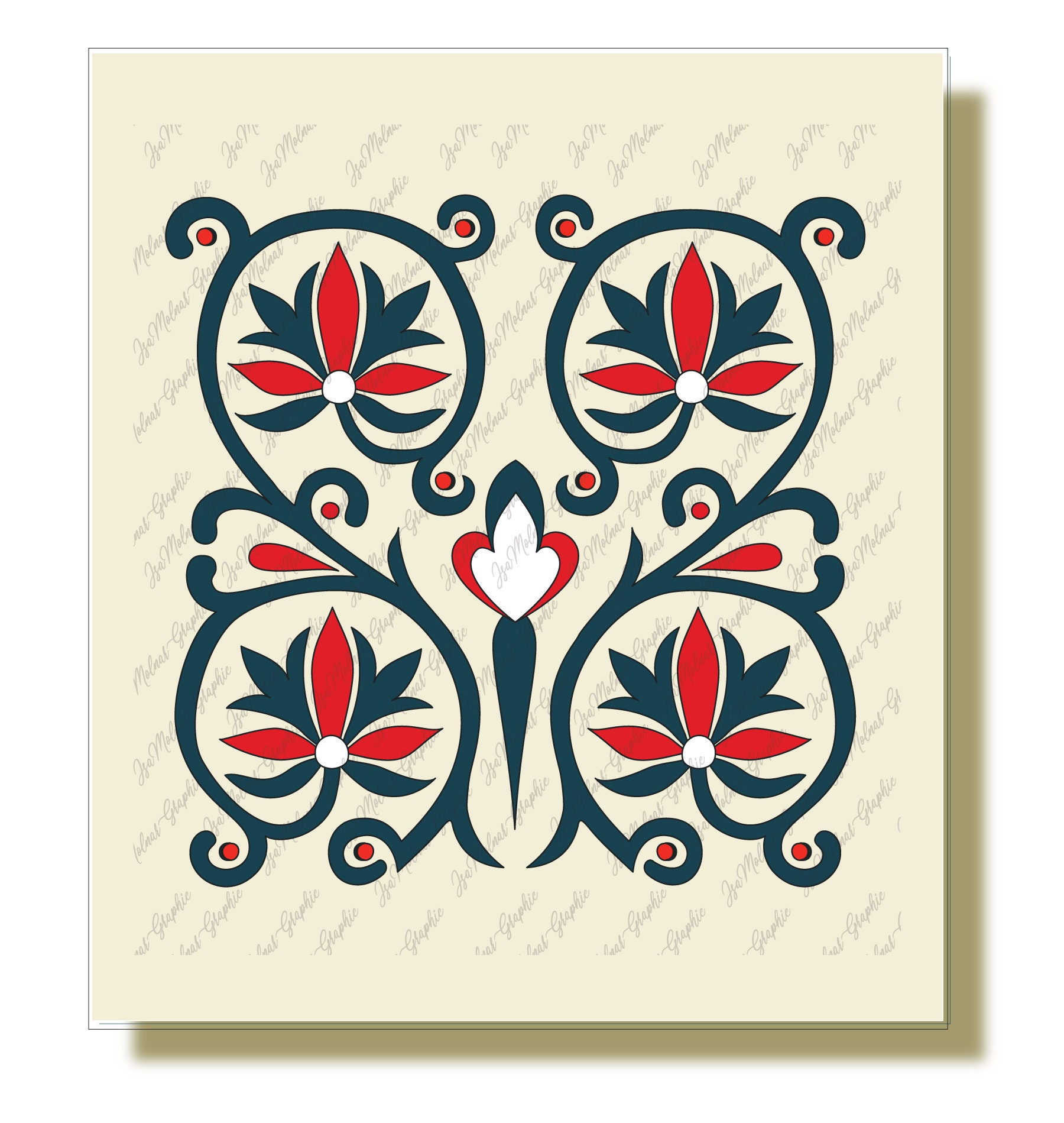 Hungarian Vintage Pattern Hand-made Sekler Tribal Organic - Etsy New ...