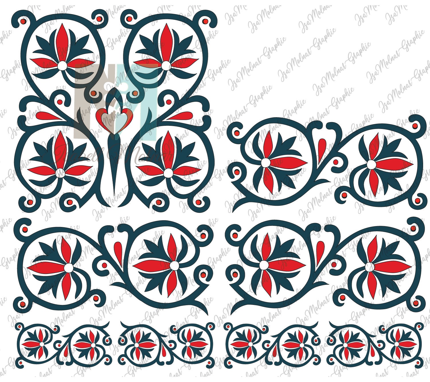 Hungarian Vintage Pattern Hand-made Sekler Tribal Organic - Etsy New ...