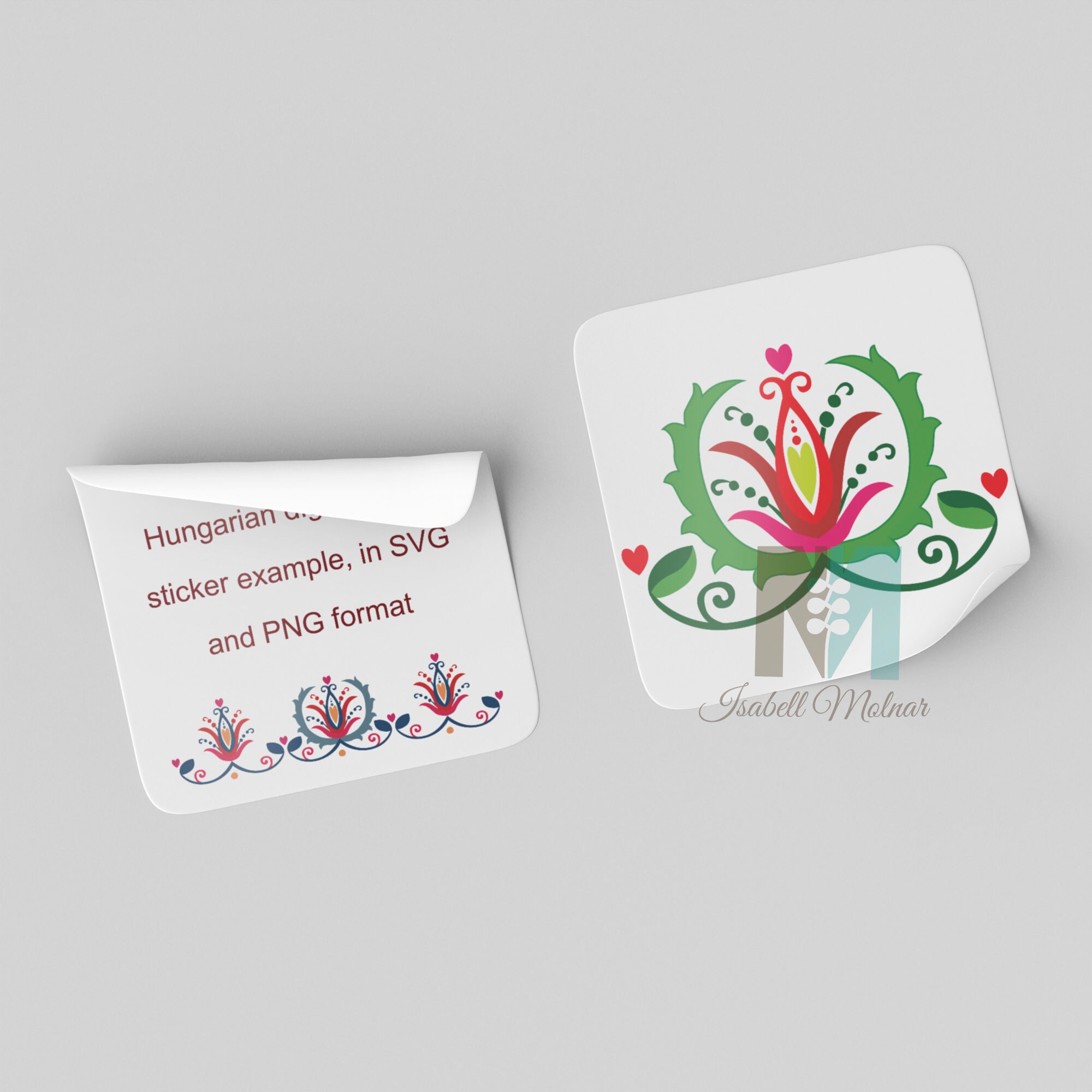 Original Hungarian Folk Embroidery SVG, Traditional Needlework Sample ...