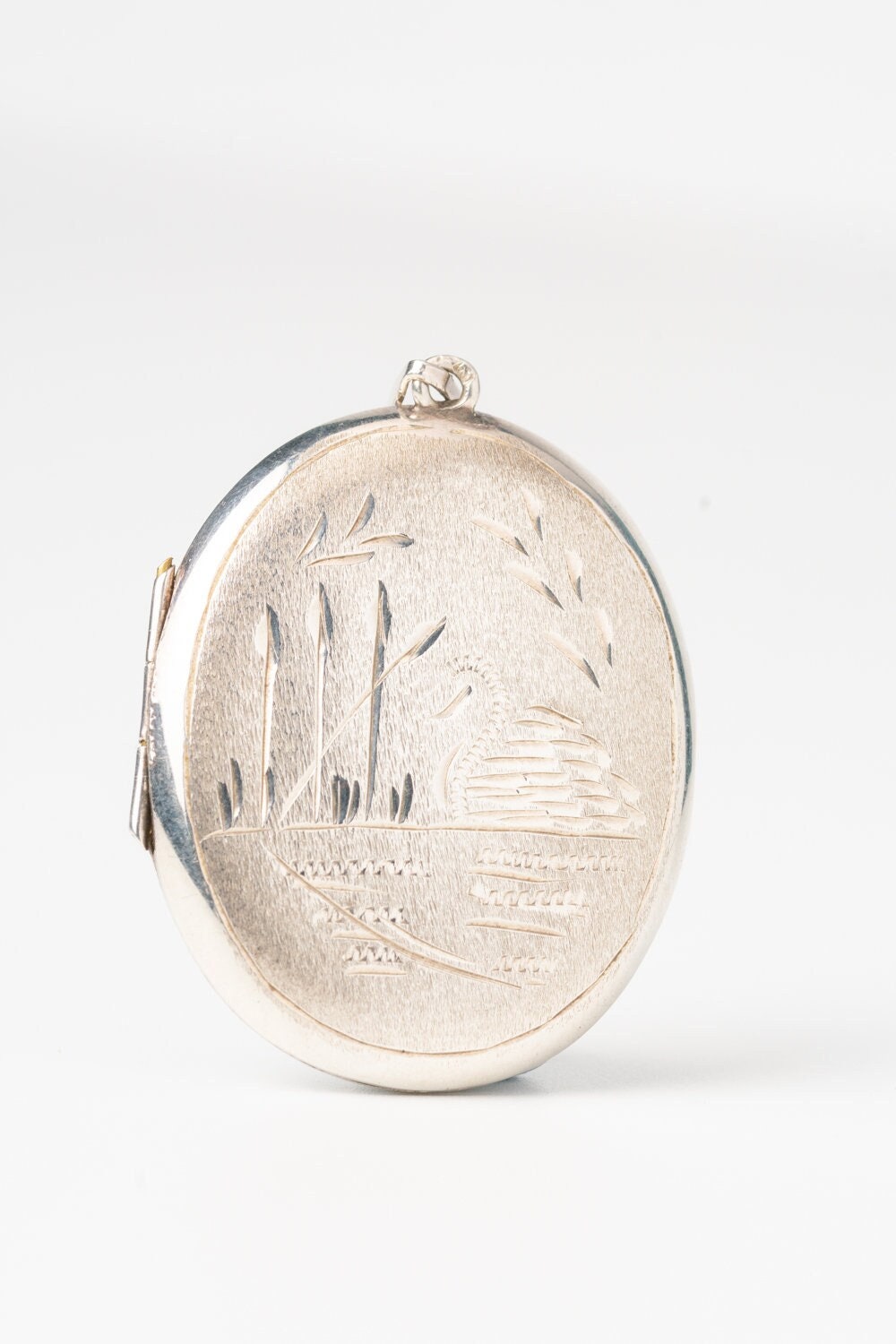 Vintage Silver Swan Locket - Etsy