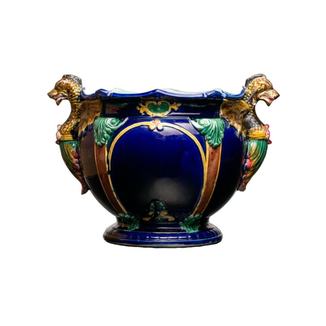 Victorian Majolica Vase by Thomas Forester & Sons - Etsy