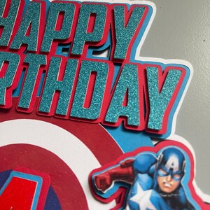 Captain America Cake Topper - Etsy