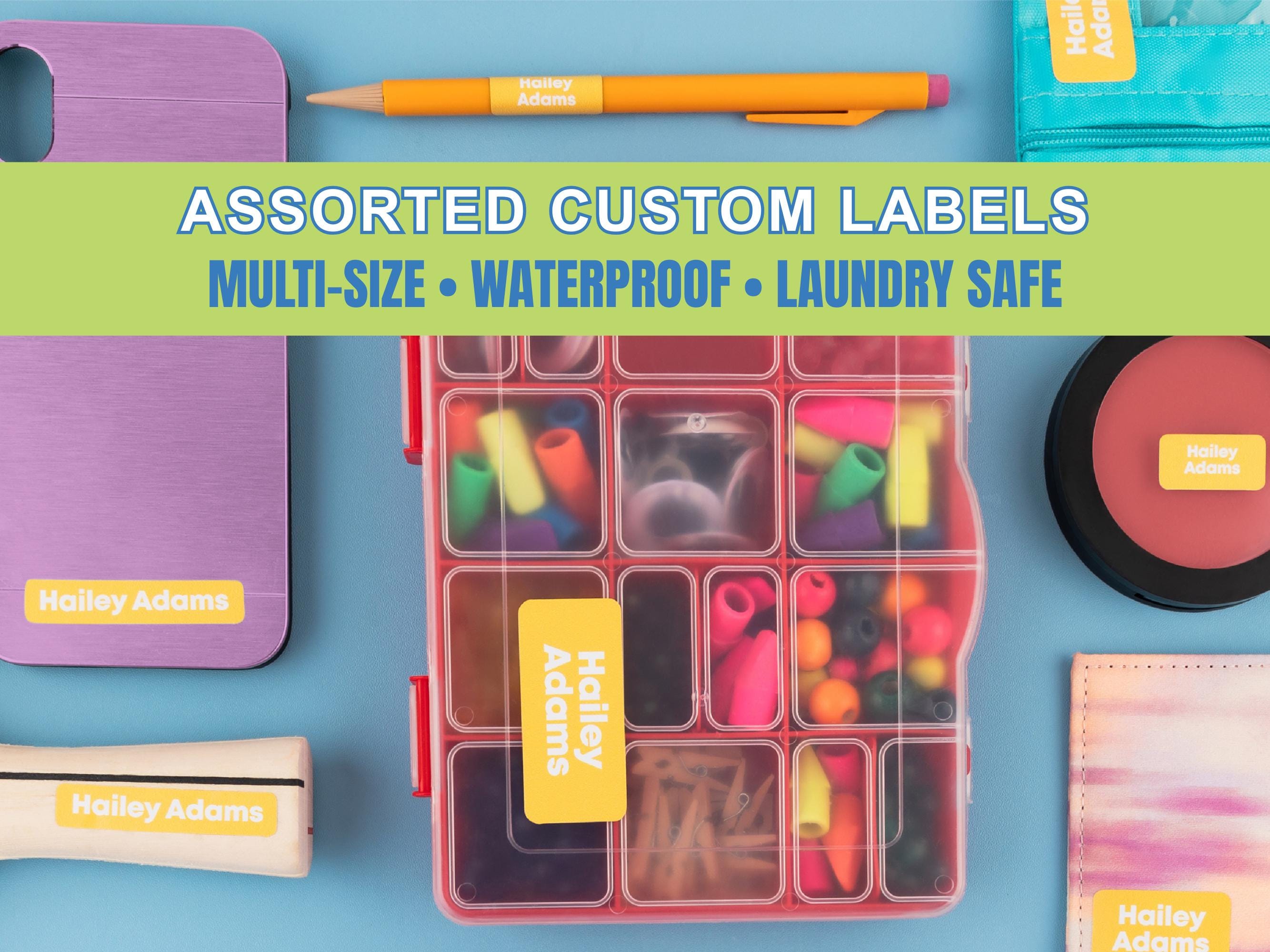 Custom Waterproof Name Label Stickers – Personalized School Supply ...