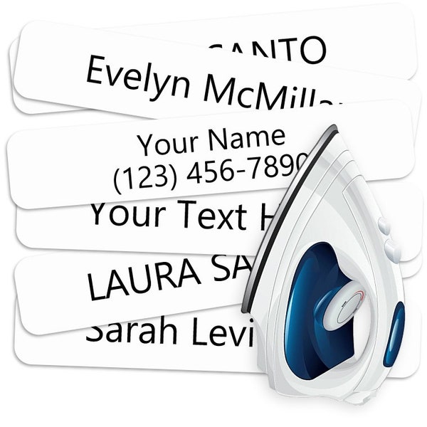 Custom Iron on Clothing Labels - Etsy