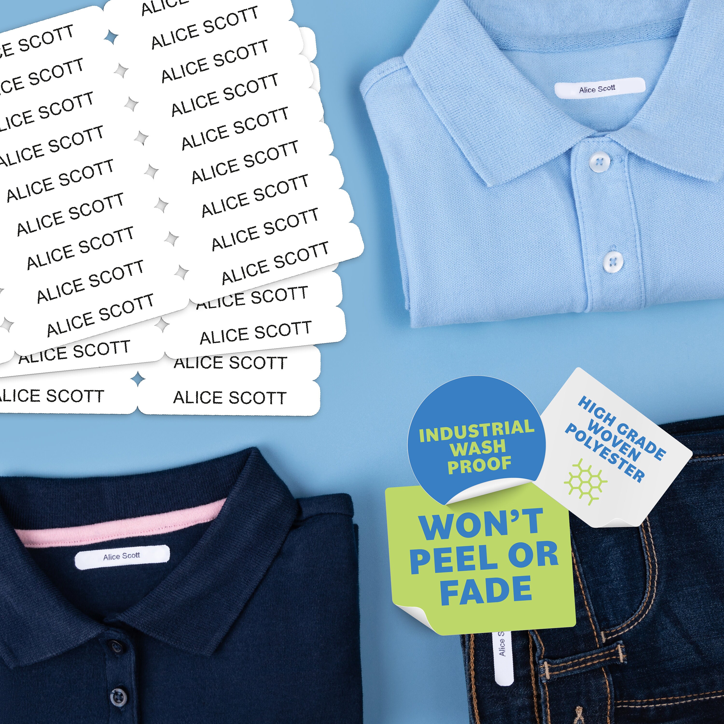 Customized Iron-on Name Labels, Nursing Home Name Labels - Etsy