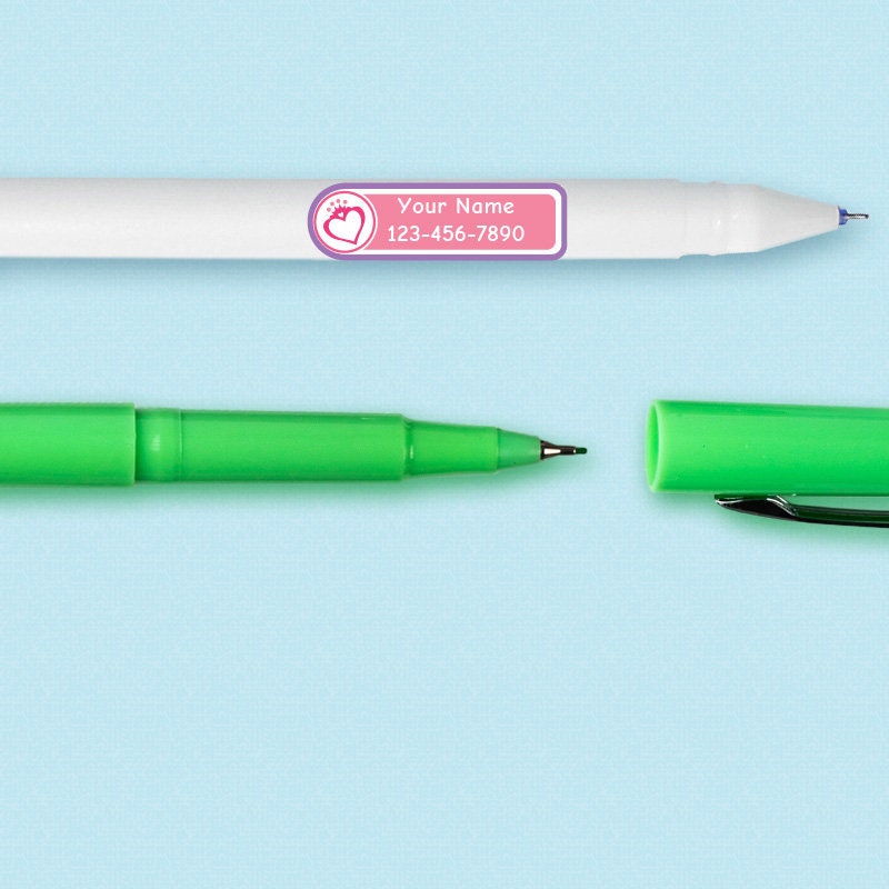 Custom Name Label Sticker, Personalized Stickers Packs - Etsy