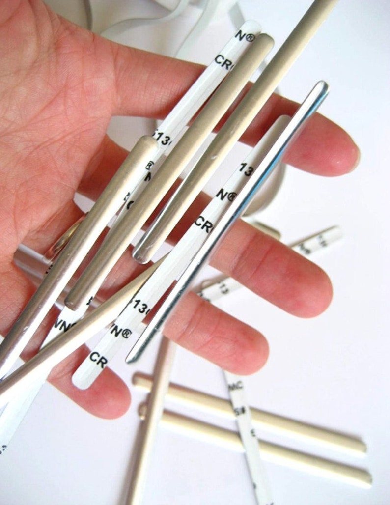 Nose Wire for Face Mask Making, Metal Nose Bridge Materials, 90mm ...