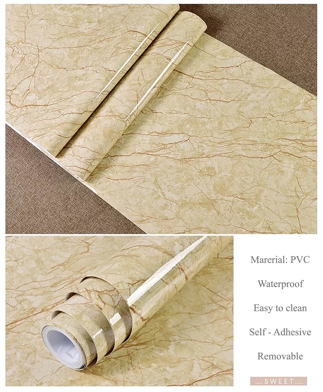 Ebuyers 11.8x24 Forrest Marble Contact Paper Sample Size - Etsy New Zealand