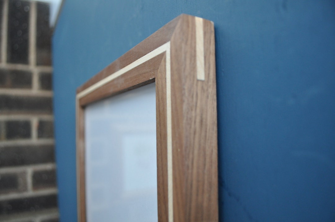 Walnut Frame With Maple Inlay, Many Sizes Available - Larger Frames - Etsy