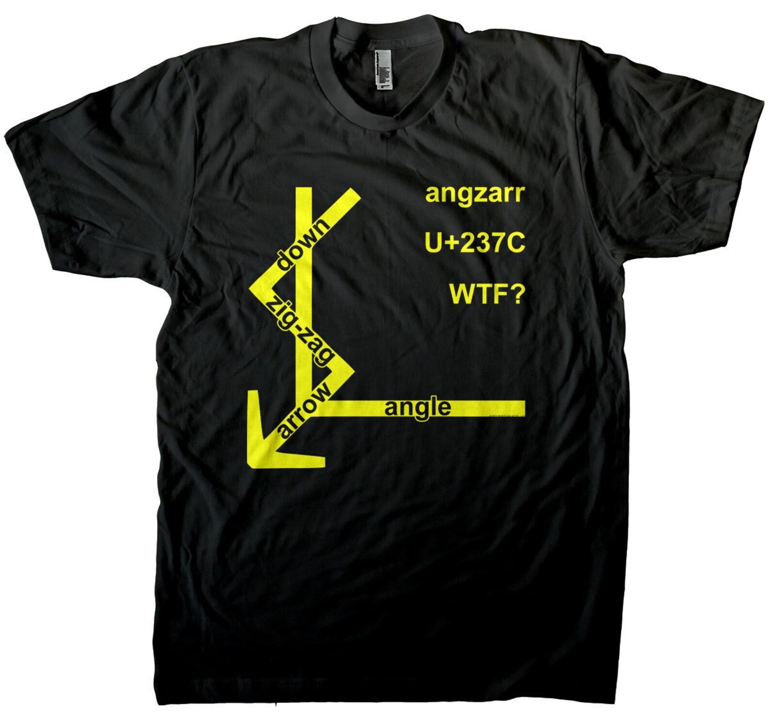 Angzarr Angle avec flèche en zigzag vers le bas 237C - T-shirt pour ...