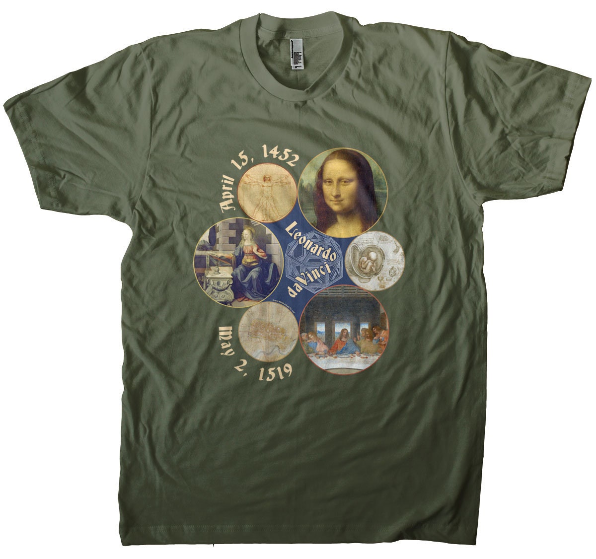 Leonardo Da Vinci Seven Works - the Last Supper, Mona Lisa, Vitruvian ...