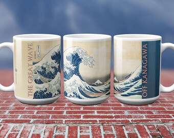 Hokusai Wave Mug - Etsy