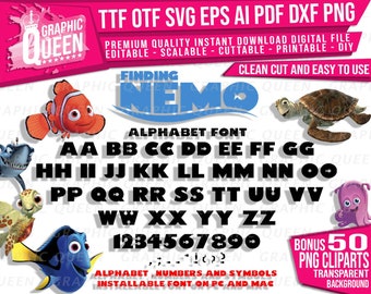 Finding Nemo Font | Etsy