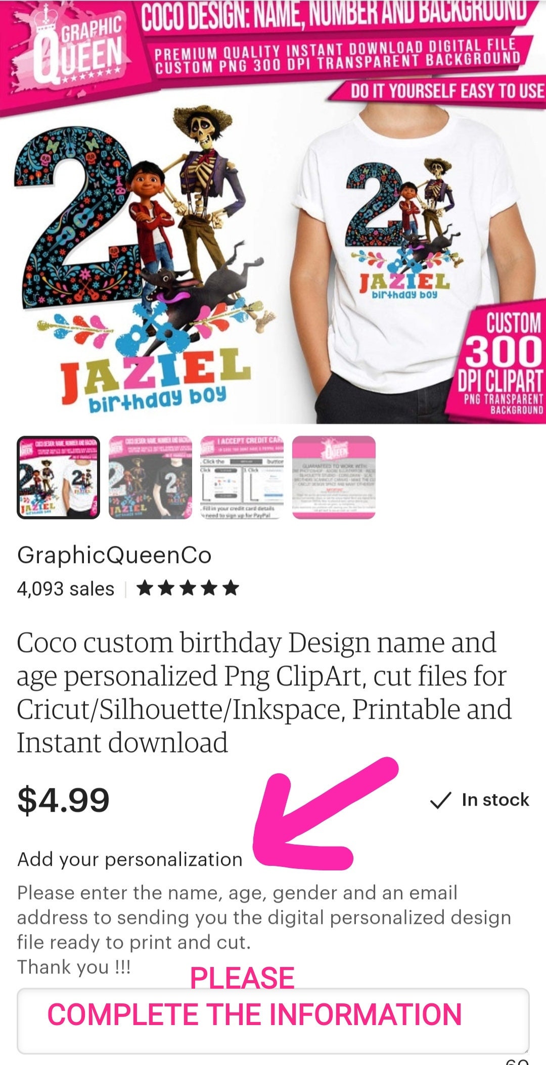 Printable Instant download Coco birthday custom design name and age ...