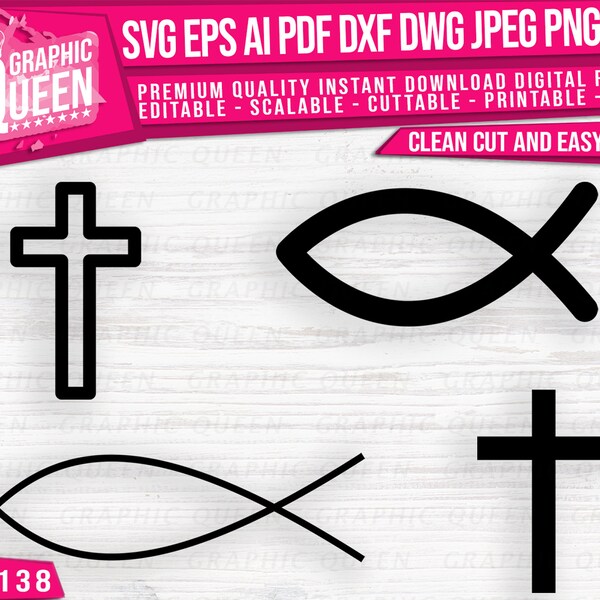 Jesus Fish Symbol Svg - Etsy