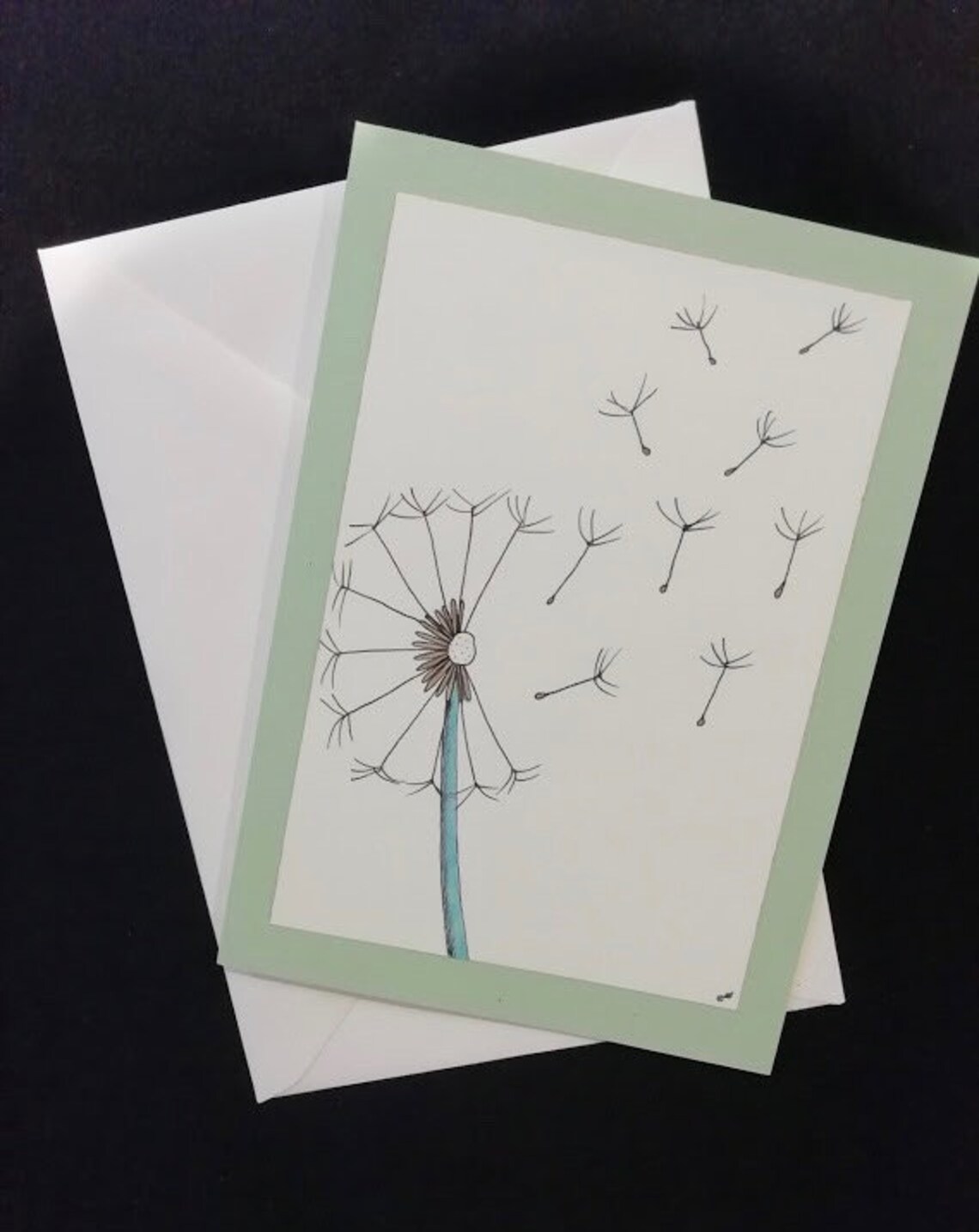 Dandelion Wish Greeting Card Blank Inside - Etsy