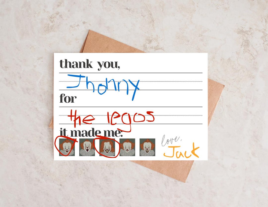 Printable Fill in the Blank Thank You Cards Kids Fill in the Blank ...