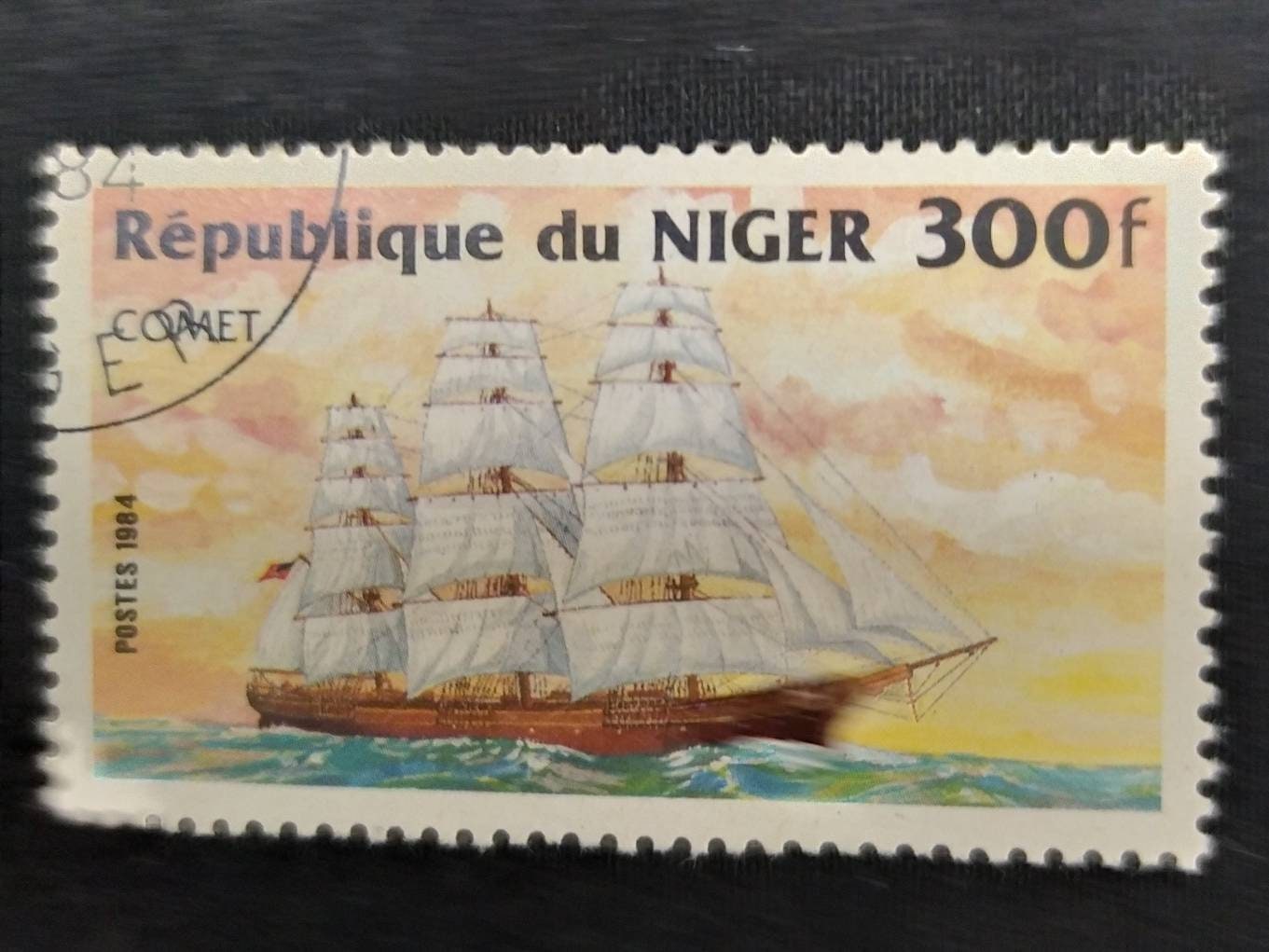 Original République Du NIGER Postage Stamps postes 1984 Series Sailing ...