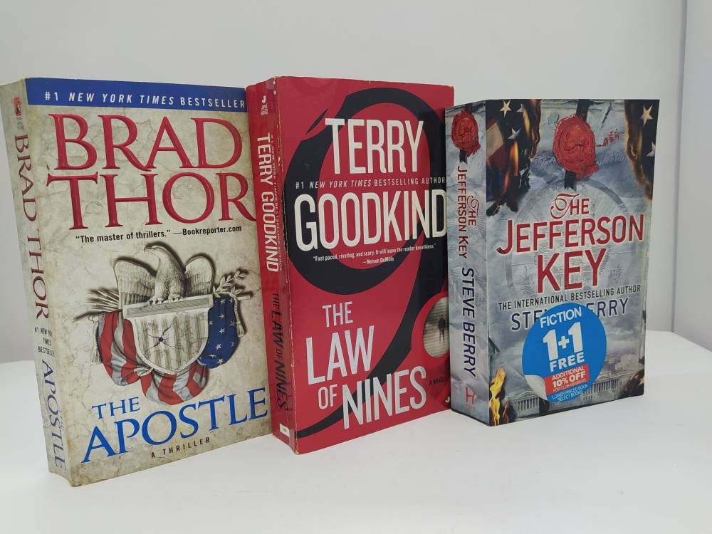 Multi Set of 7 Books by Different Authors Goodkind, Thor, Berry ...