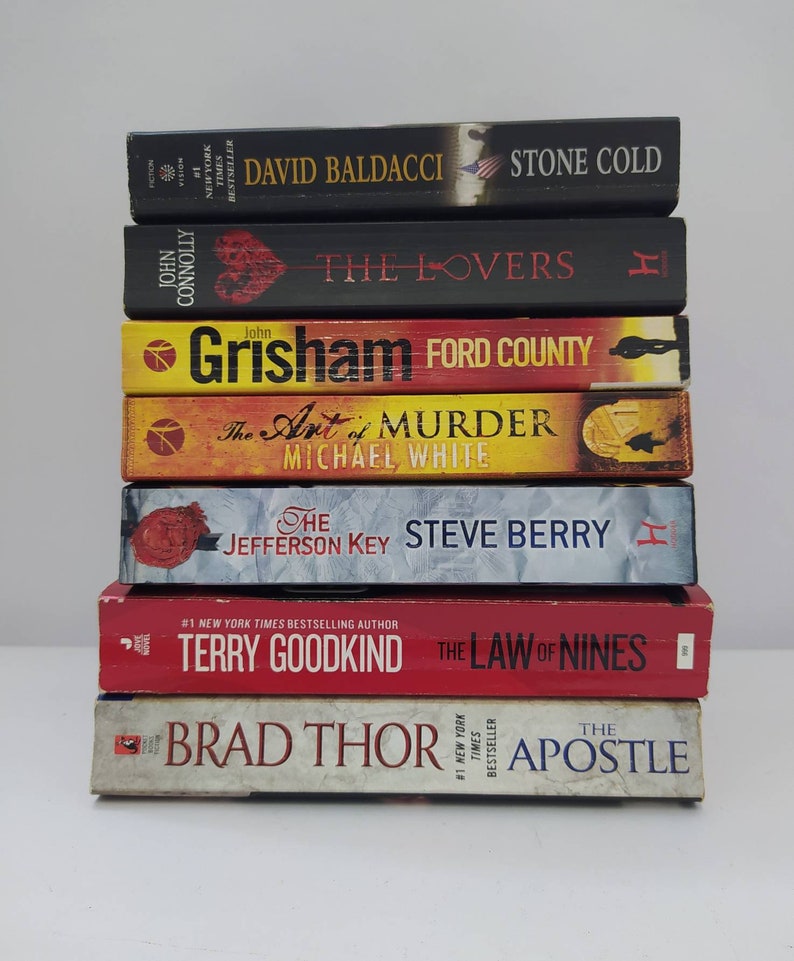 Multi Set of 7 Books by Different Authors Goodkind, Thor, Berry ...